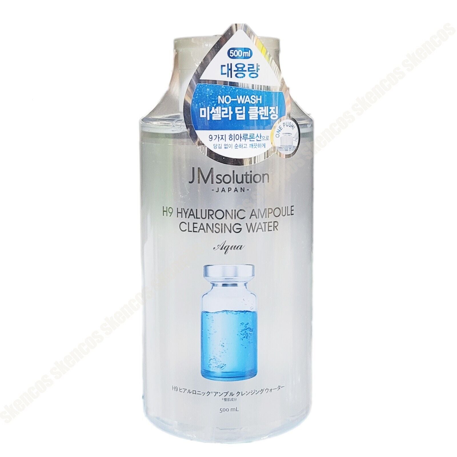 JM solution H9 Hyaluronic Ampoule Cleansing Water Aqua 500ml/Sensitive – SK ENC