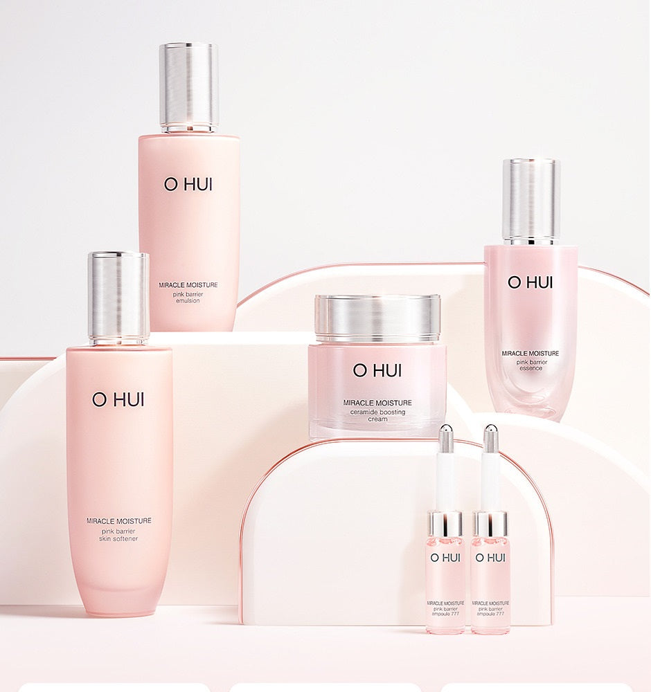 OHUI Miracle Moisture Duo Set/Toner+Emulsion/Pink Barrier/Glow/Renewed ...